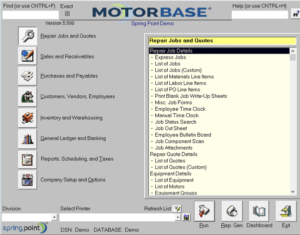MotorBase | Industrial ERP System | Spring Point Solutions